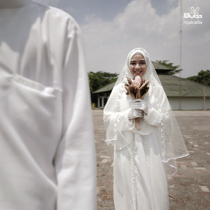 Hijab alila l gamis akadAh l l gamis akad alila | Shopee Philippines