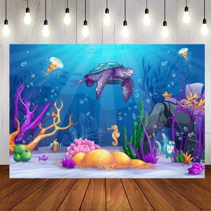 8 options Under the Sea Backdrops For Girls Boys Birthday Party ...