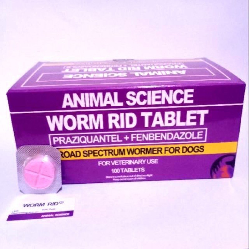 1tab Animal Science Worm Rid Dewormer for Dog (Deworming Tablet ...