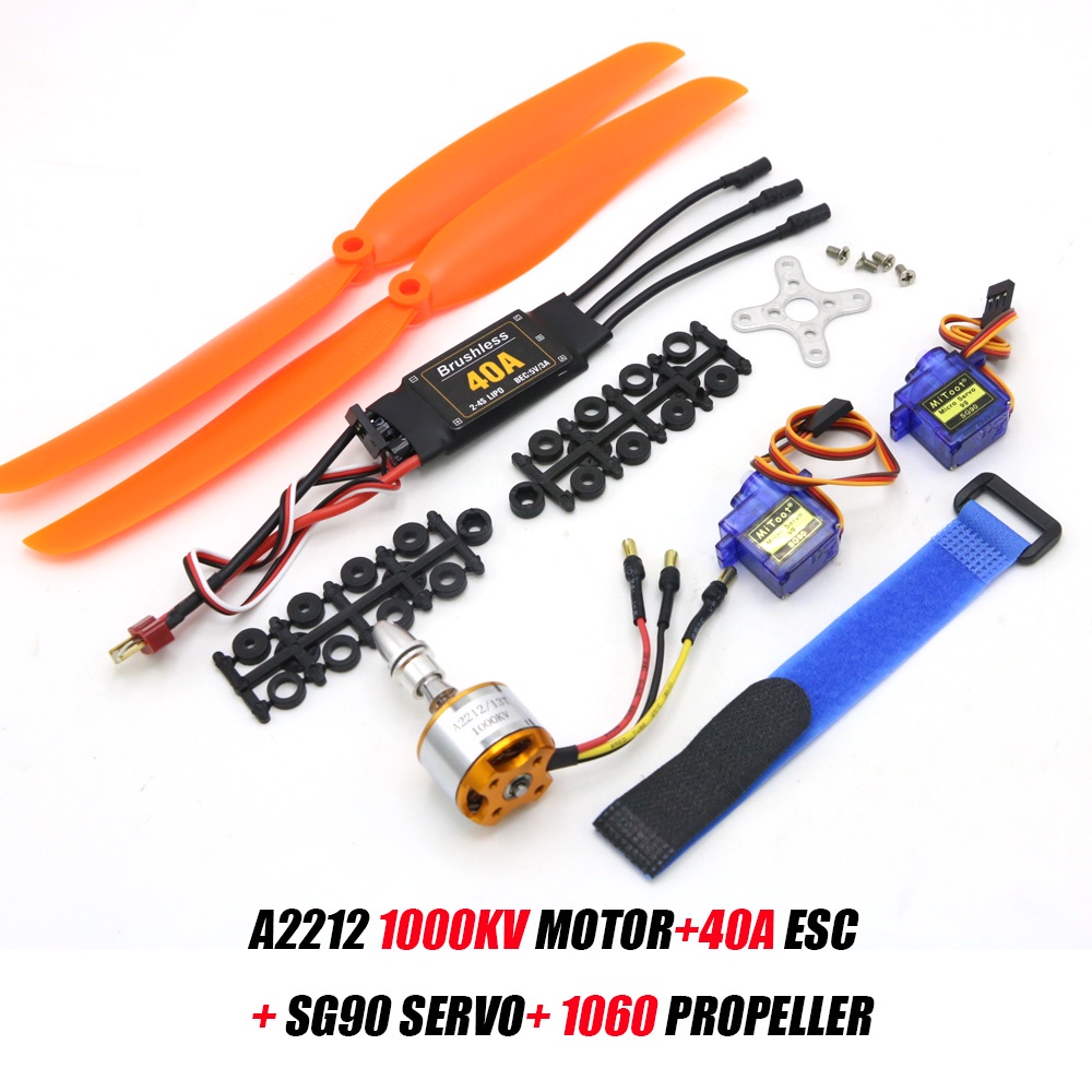 A2212 2212 2200KV 1400KV 1000KV Brushless Motor 30A 40A / 40A BLheli ESC SG90 9G Micro Servo ...