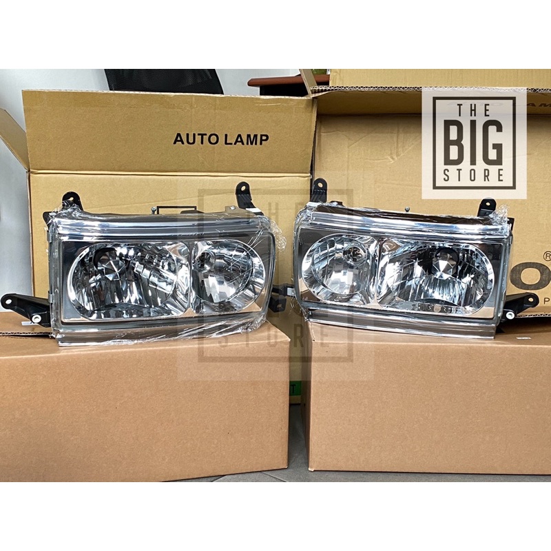 Toyota Land Cruiser LC80 Crystal Headlight assembly for 80 series glass ...