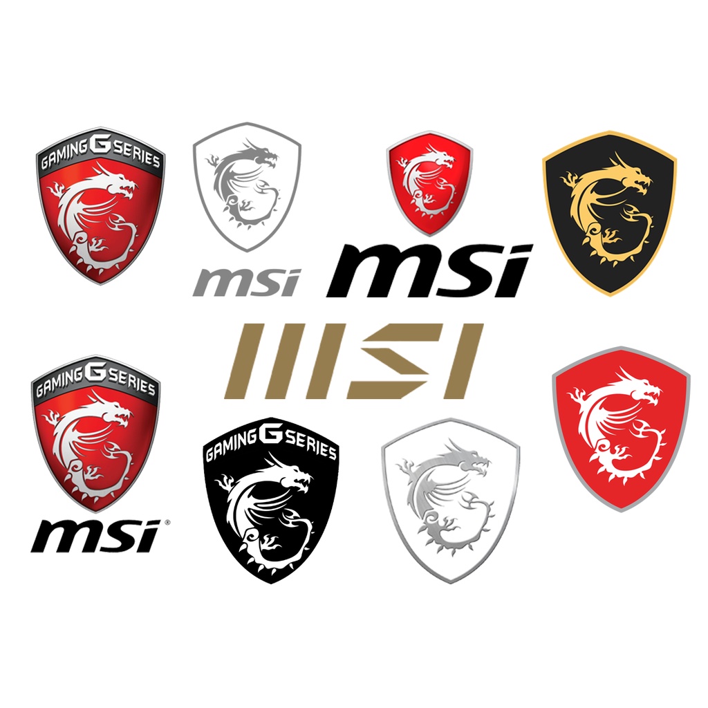 Msi logo decal Sticker, MSI laptop Sticker, laptop decal logo | Shopee ...