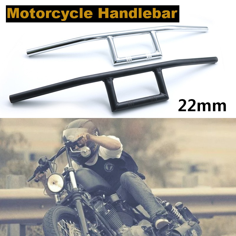 Motorcycle Retro Handlebar 7/8" 22mm Euro Style For Harley Motorcycle ...