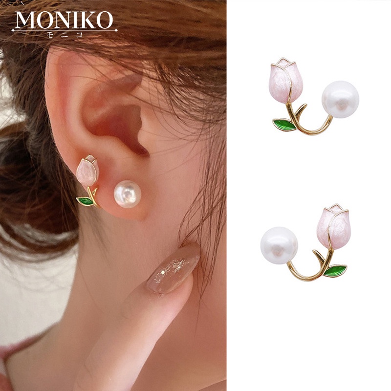MONIKO Original Design 18k Gold Plated Freshwater Pearl of Tulip ...