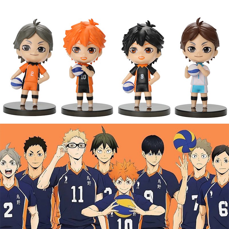 Haikyuu Figure Set of 6 Hinata Shoyo Oikawa Toru Kozume Kenma kageyama ...