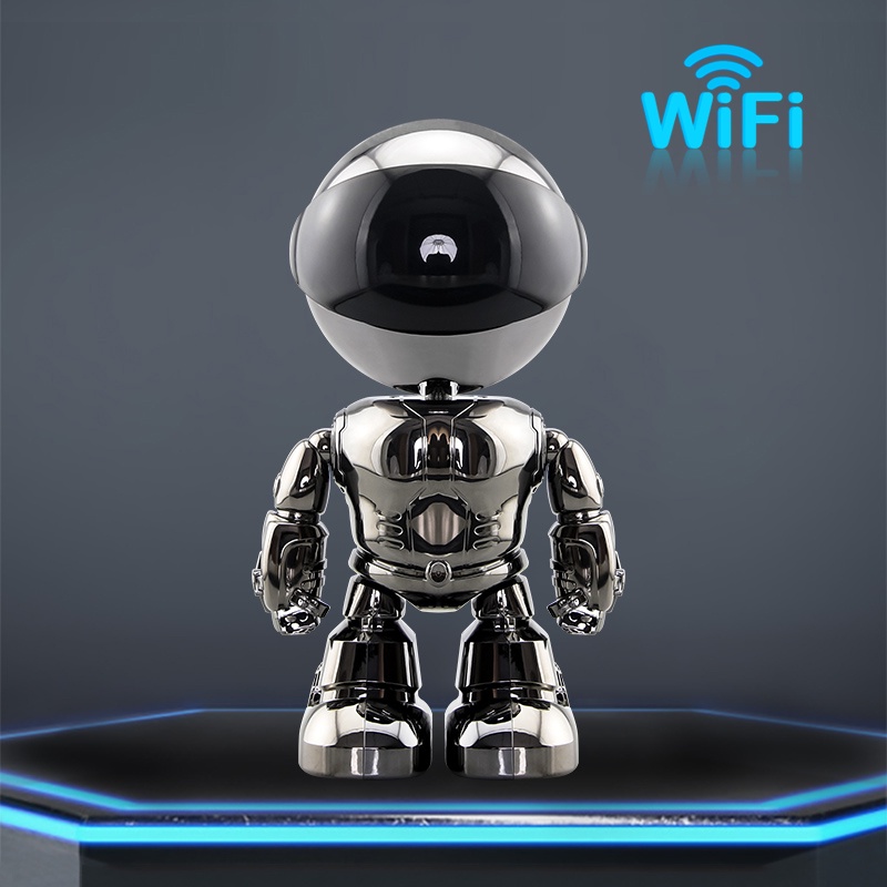 2MP 1080P IP Camera Wireless Home Security Robot Camera Two-way Audio ...