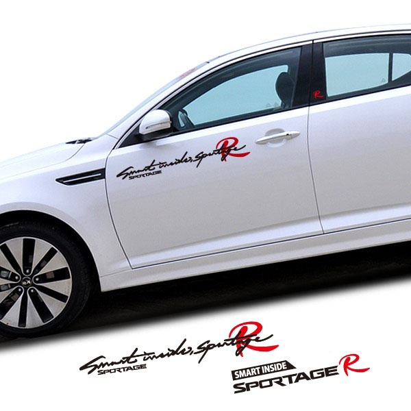1Pair R Smart Inside Sportage Car Styling Reflective Vinyl Sticker ...