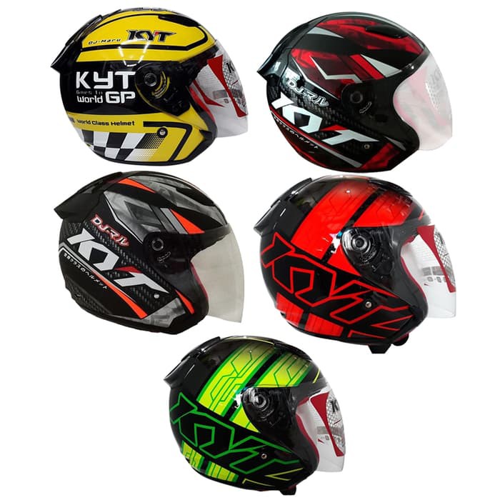 KYT DJ Maru Helmet gp Motorcycle Motif | Shopee Philippines