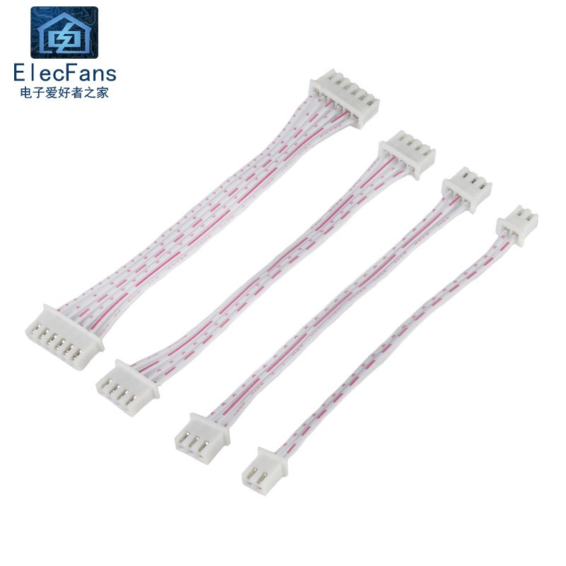 5pcs XH2.54mm Female Connector Terminal Cable 10cm 20cm 30cm 2.54 JST Wire Connector 2P 3P 4P 5P ...