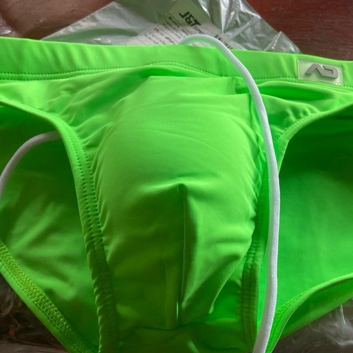 7 Colors Men's Briefs Swimming Trunks Drawstring Underwear With Push ...