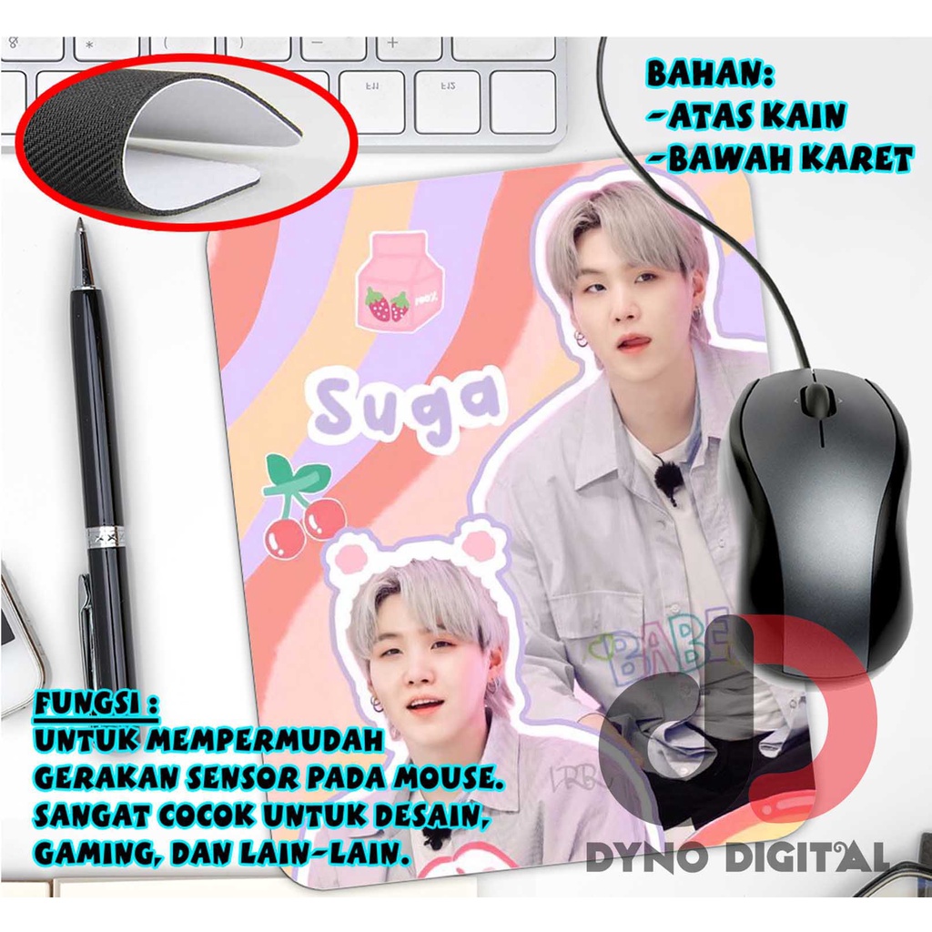 ANTISLIP Mouse pad BTS BABE Jeon Jung-kook J-Hope Kim Nam-joon RM Kim ...