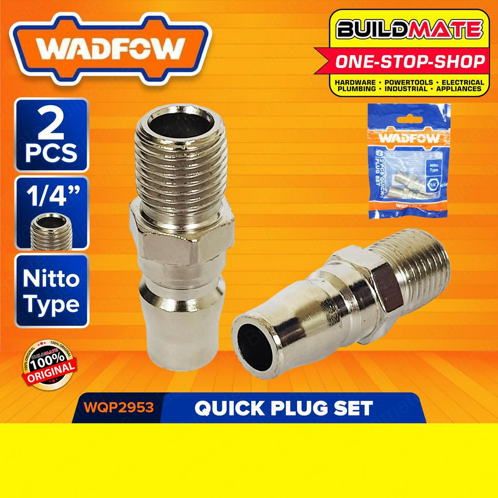BUILDMATE Wadfow 2PCS/SET 1/4 Inch Quick Plug Quick Connector Pipe Air ...