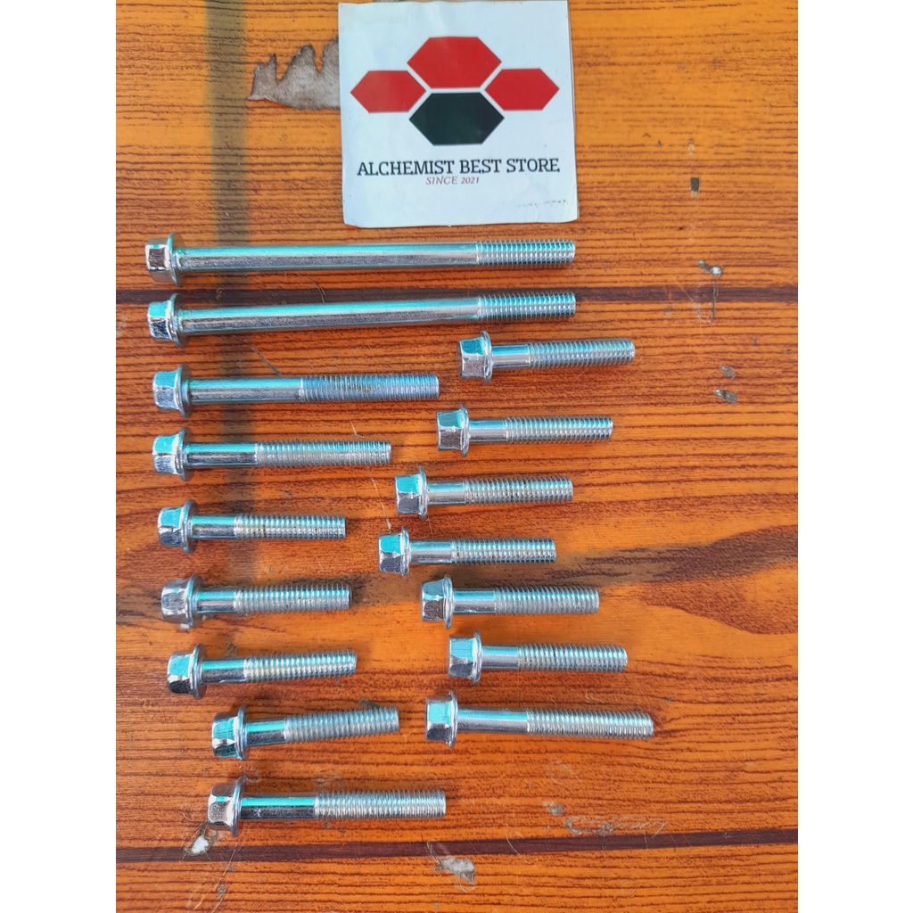 MESIN Suzuki Smash Engine Block Bolts 1Set / Suzuki Smash 125 Engine ...