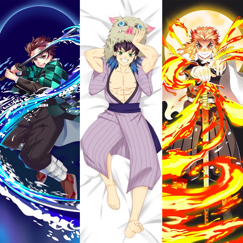 60x180cm Anime Demon Slayer Japanese character printed Dakimakura ...