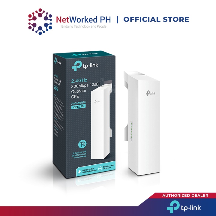 Tp-Link CPE220 2.4GHz 300Mbps 12dBi Outdoor CPE | Shopee Philippines