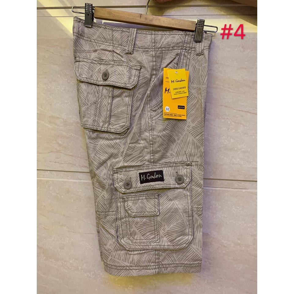 M.Gordon Men’s Fashion 6 Pocket Printed Cargo Shorts | Shopee Philippines