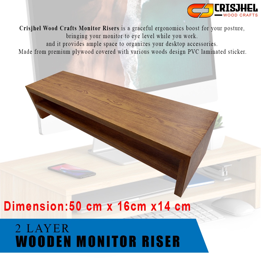 Monitor Risers / Monitor or TV Racks / Multi-Purpose Racks [50 cm L x ...