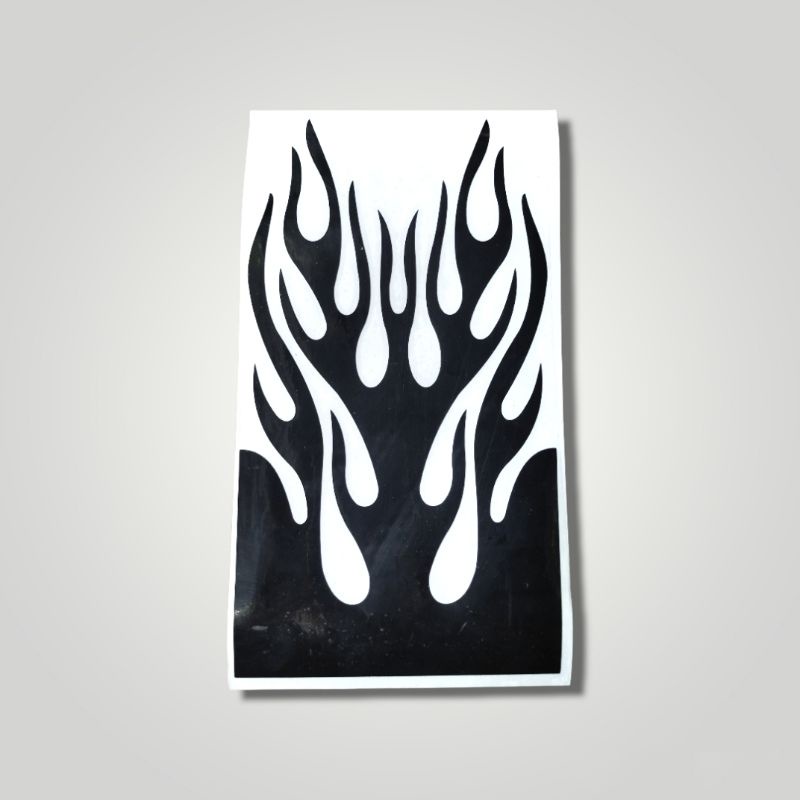 Motorcycle Front Fender Stickers, Fire cutting Stickers, Front Fender ...