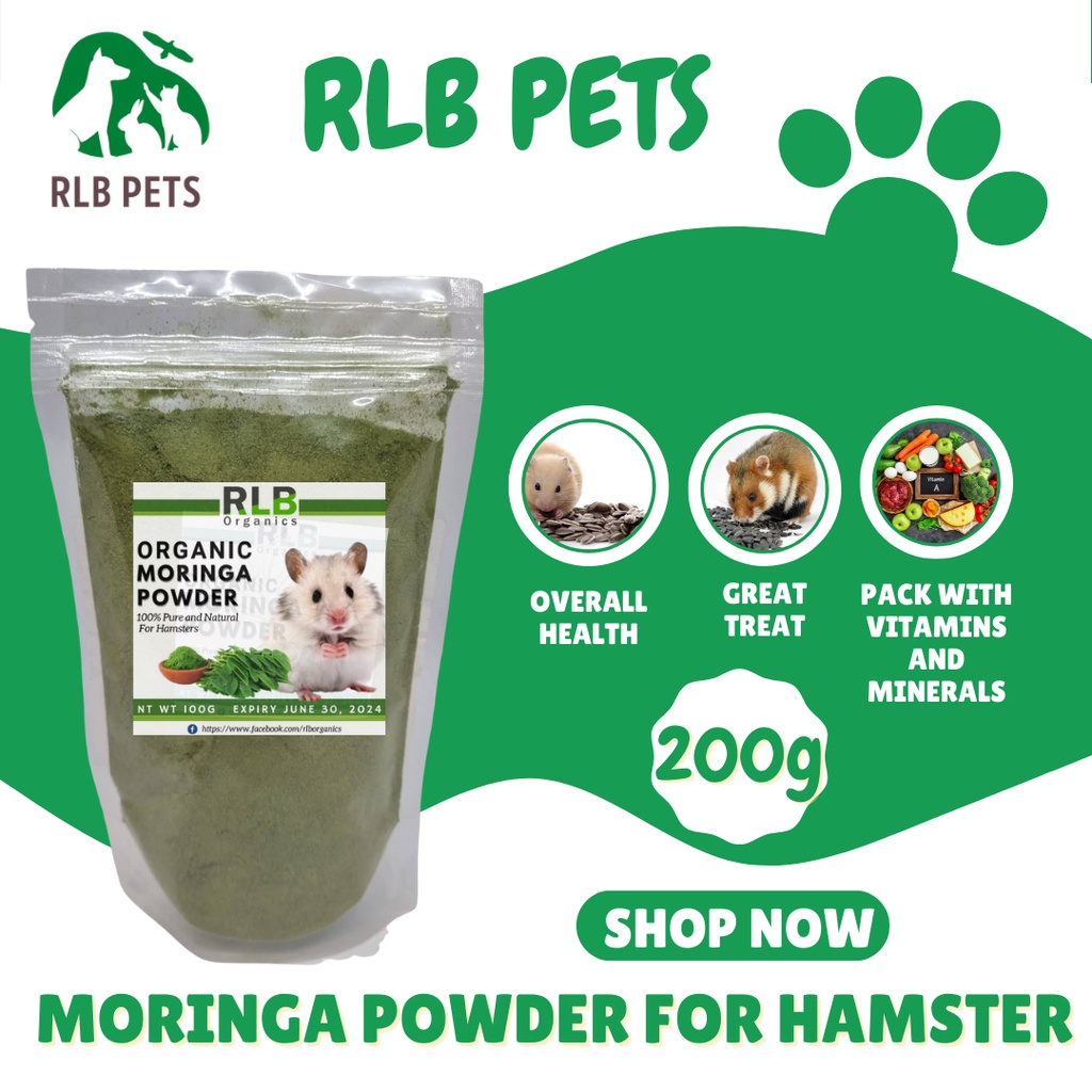 200 grams Moringa Powder for Hamsters Malunggay Powder for Animals Food ...