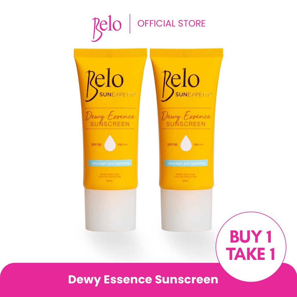Buy 1 Take 1 Belo SunExpert Dewy Essence Sunscreen SPF50 50m | Shopee ...