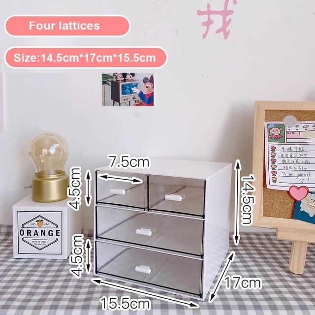 Drawer Storage box Plastic Desktop Cosmetic Organizing Box Multi-Layer ...