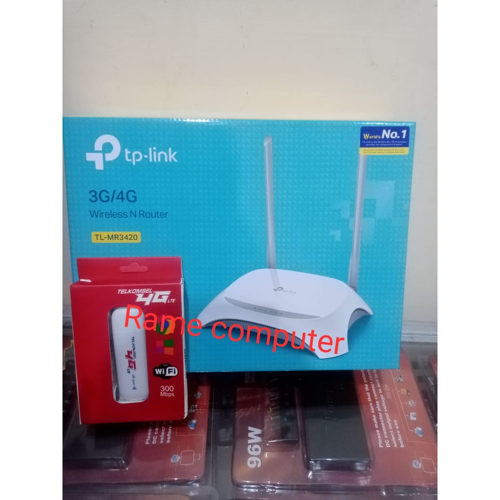 Internet ROUTER Package+4G MODEM (TP-LINK TL-WR840N+WINGLE MODEM ...