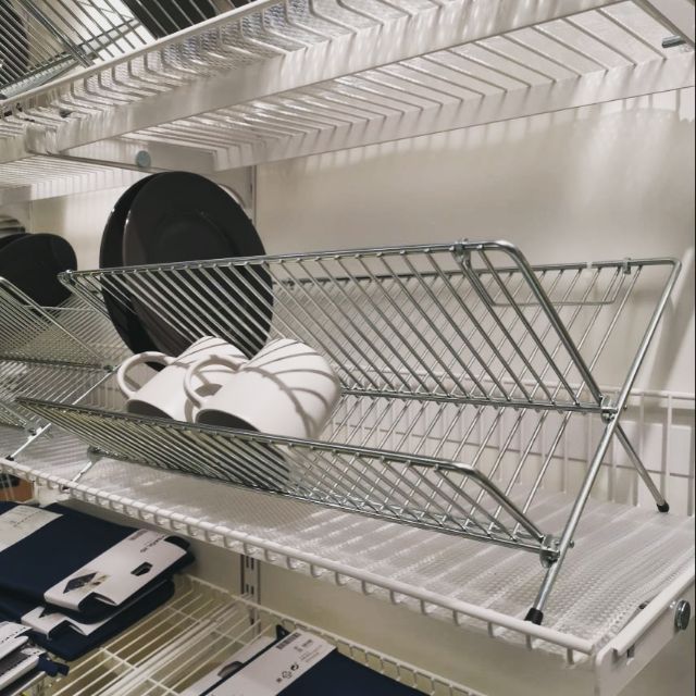IKEA KVOT Dish drainer, Pengetus pinggan, galvanised | Shopee Philippines