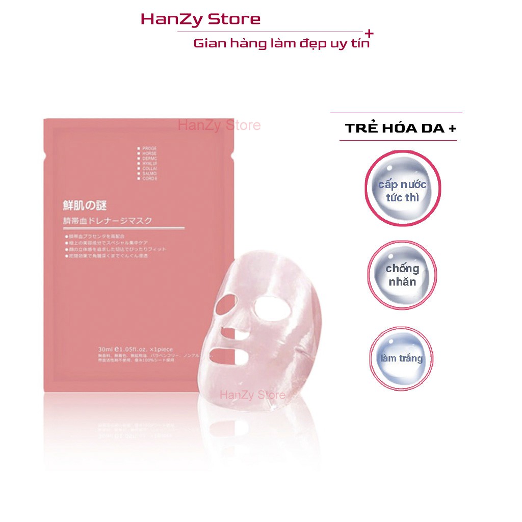 Japanese Umbilical Sheep Placenta Mask nourishes and hydrates skin ...