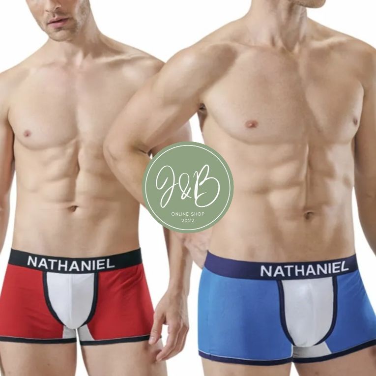 (SALE) NATASHA - NATHANIEL Men's 2 in 1 100% Cotton Boxer Brief | Shopee Philippines