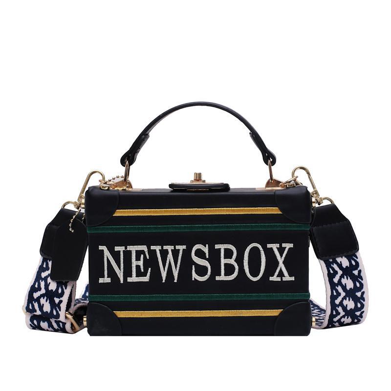 Vintage Radio Box Style Pu Leather Ladies Handbag Shoulder Bag Chain ...