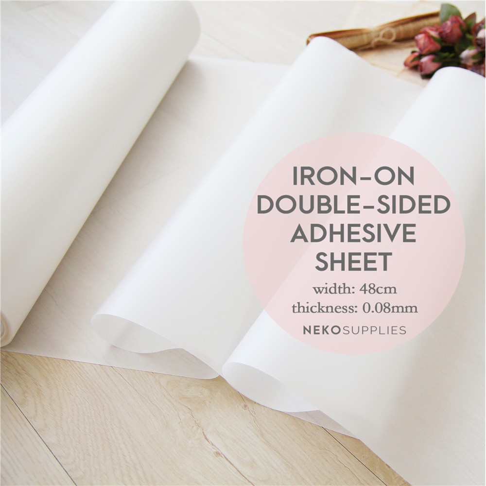 Iron-on double-sided adhesive sheet hot glue sheet hotmelt heat and ...