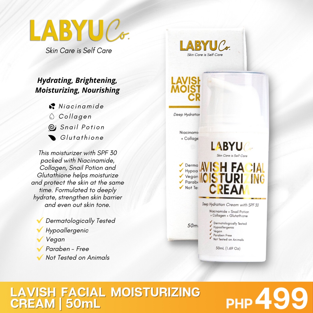 LABYU Co. Lavish Facial Moisturizing Cream with SPF 30 | Shopee Philippines