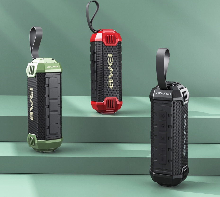 Awei Y280 Portable Wireless Bluetooth Bass Ipx4 Waterproof Speaker With Mic | Shopee Philippines