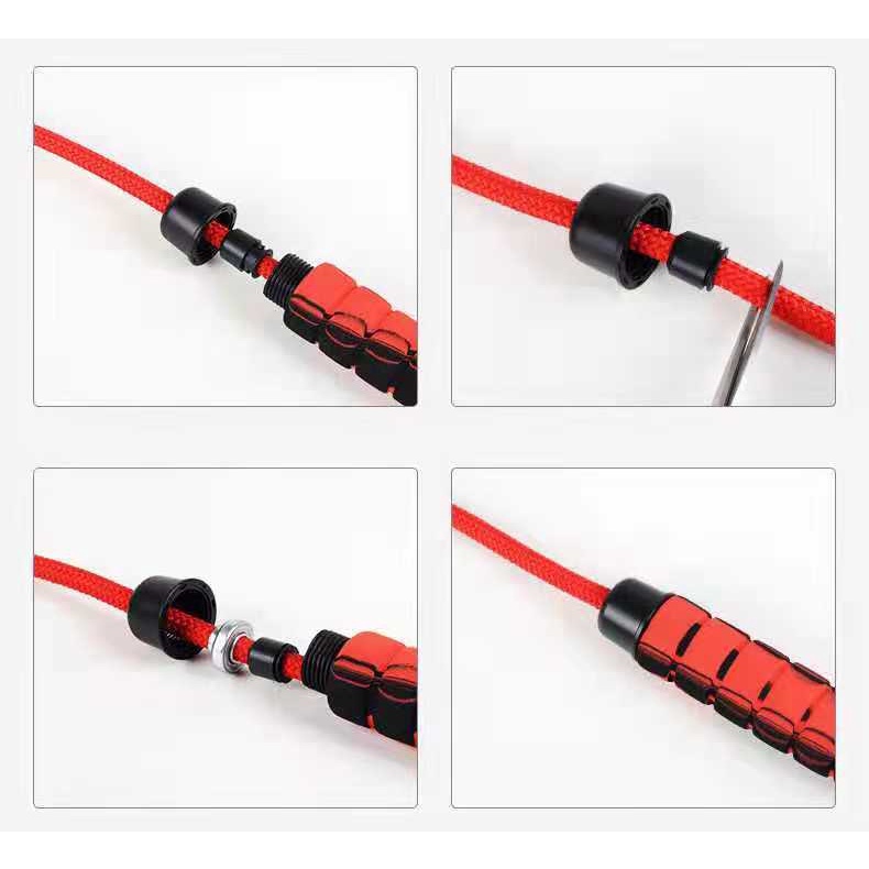 3M Heavy Adjustable Weighted Skipping Jump Rope Ball-Bearing Cable Foam ...