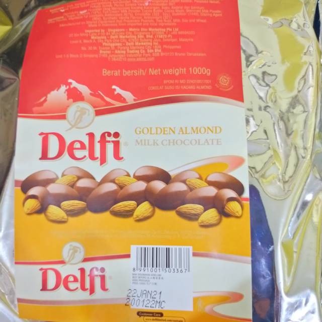 Delfi Golden Almond 1kg | Shopee Philippines