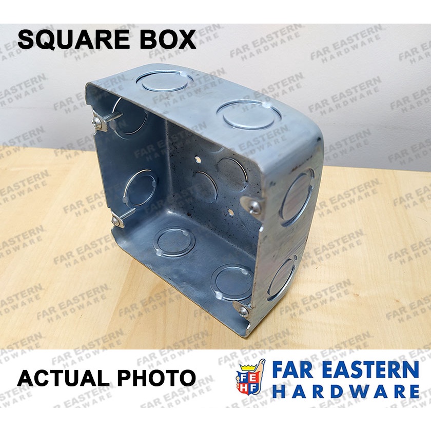 Electrical Metal Box Utility / Junction / Square Boxes Covers | Shopee ...