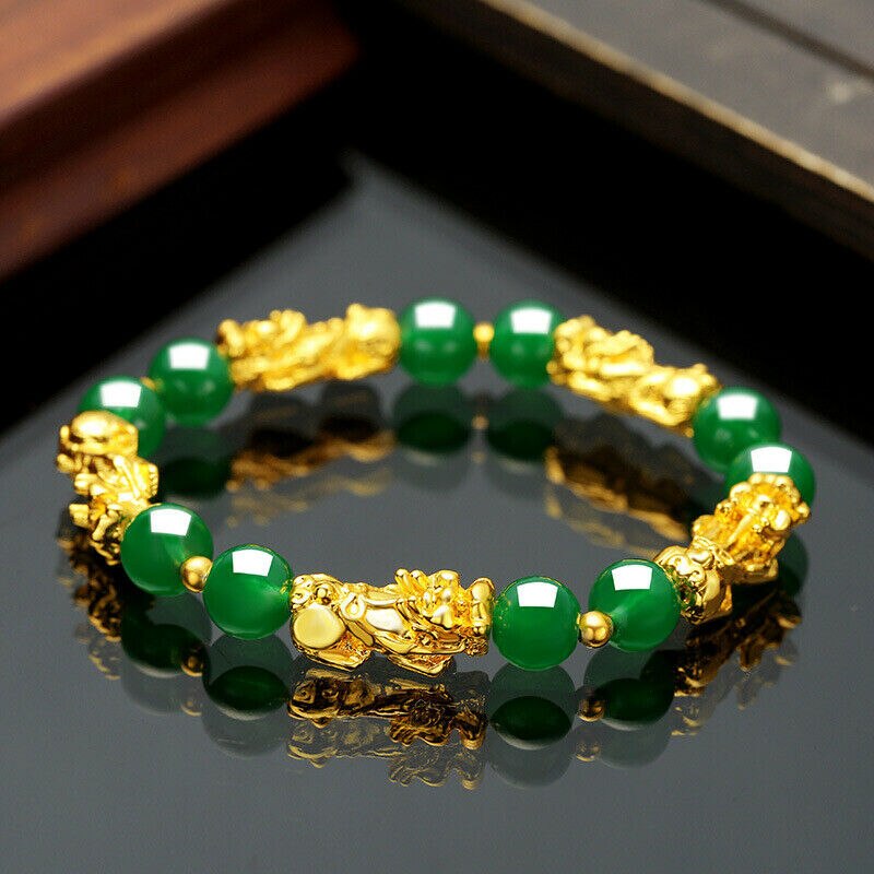 Pixiu Bracelet Chinese Good Lucky Charm Feng Shui Pi Yao Wealth Good ...