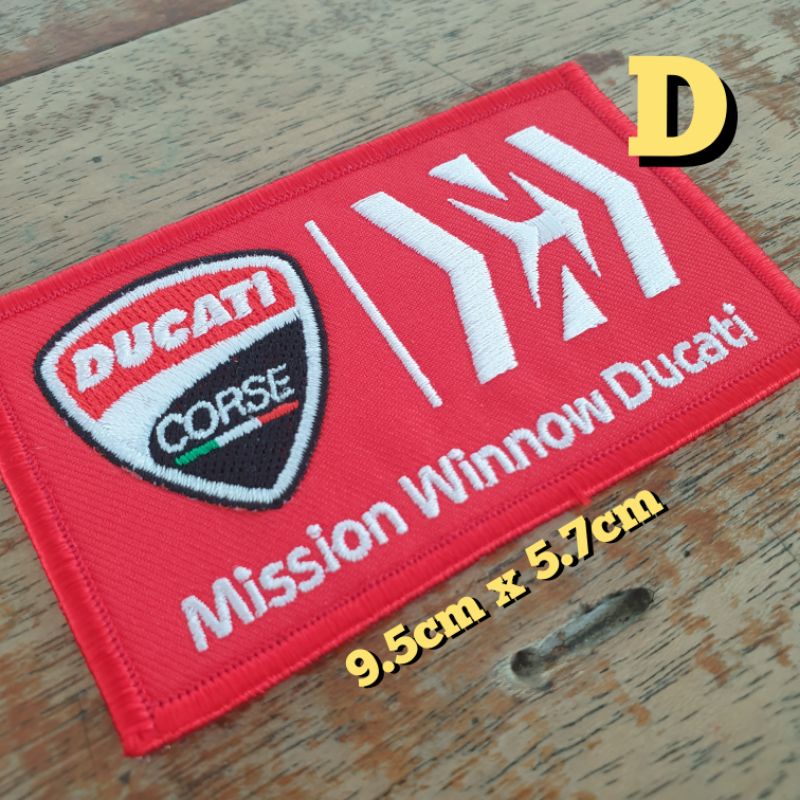 Ducati embroidery patches 10 . | Shopee Philippines