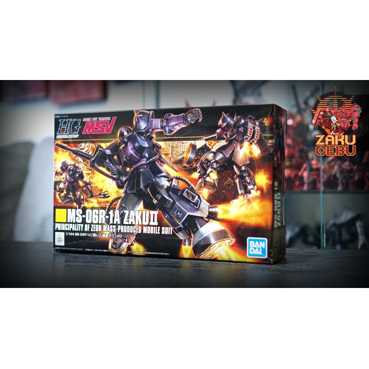 Bandai 1/144 HG HGUC MS-06R-1A Zaku II Black Tristars #151 (Gunpla) | Shopee Philippines