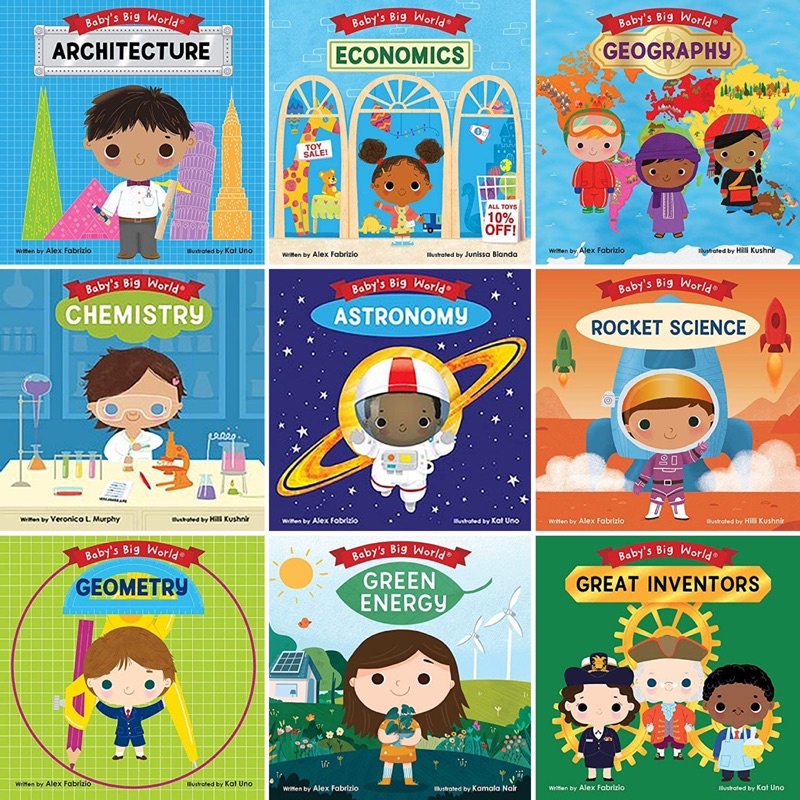 Children's book Baby's Big World English 101 STEM Baby University loves ...