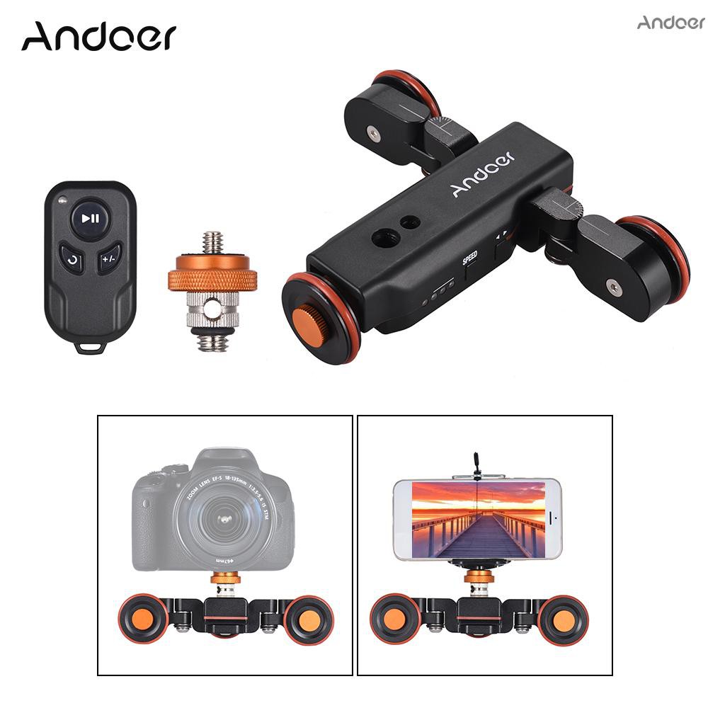 Andoer L4 PRO Motorized Camera Video Dolly with Scale Indication Electric Track Slider Wireless ...