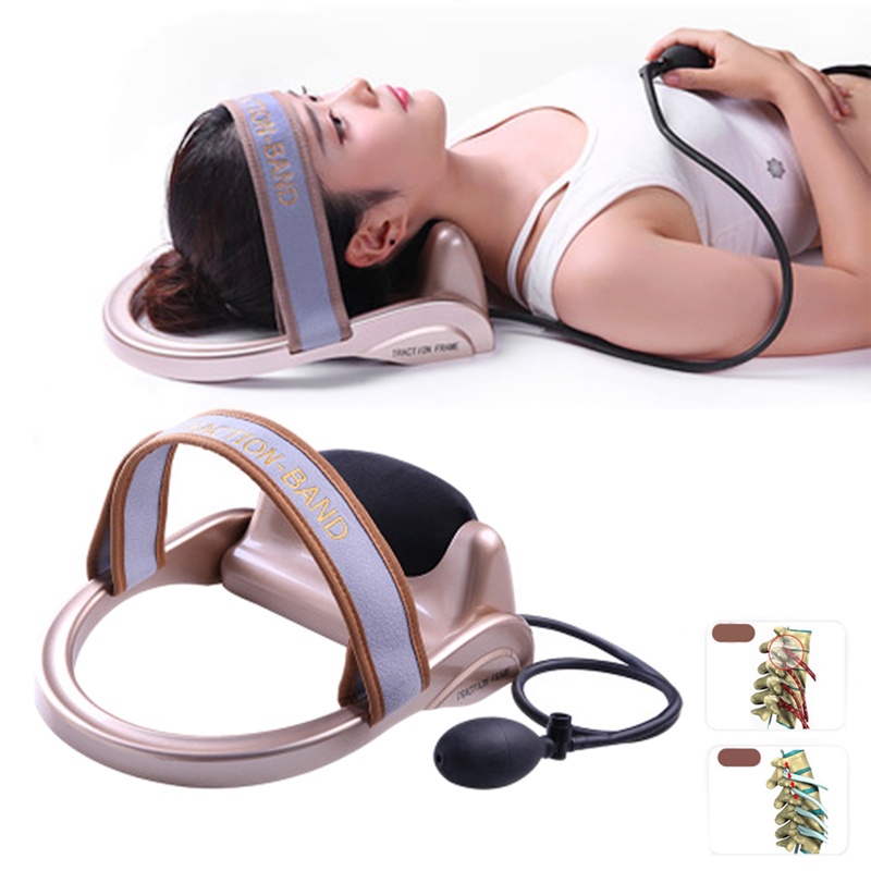 Portable Cervical Vertebra Tractor Massager Posture Pump Neck Traction Tool | Shopee Philippines