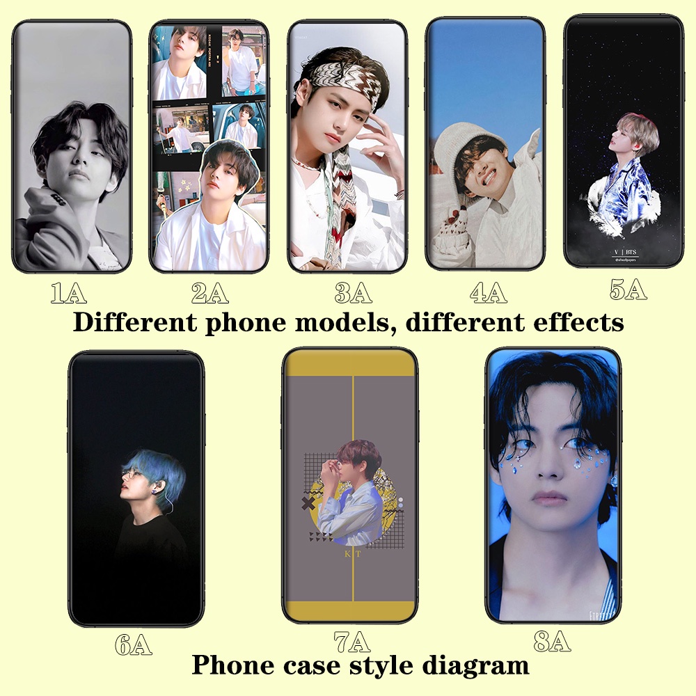 BTS V Phone Case for iPhone X XS 5 5S 6 6S 7 8 Plus Anti-fall back[fast ...