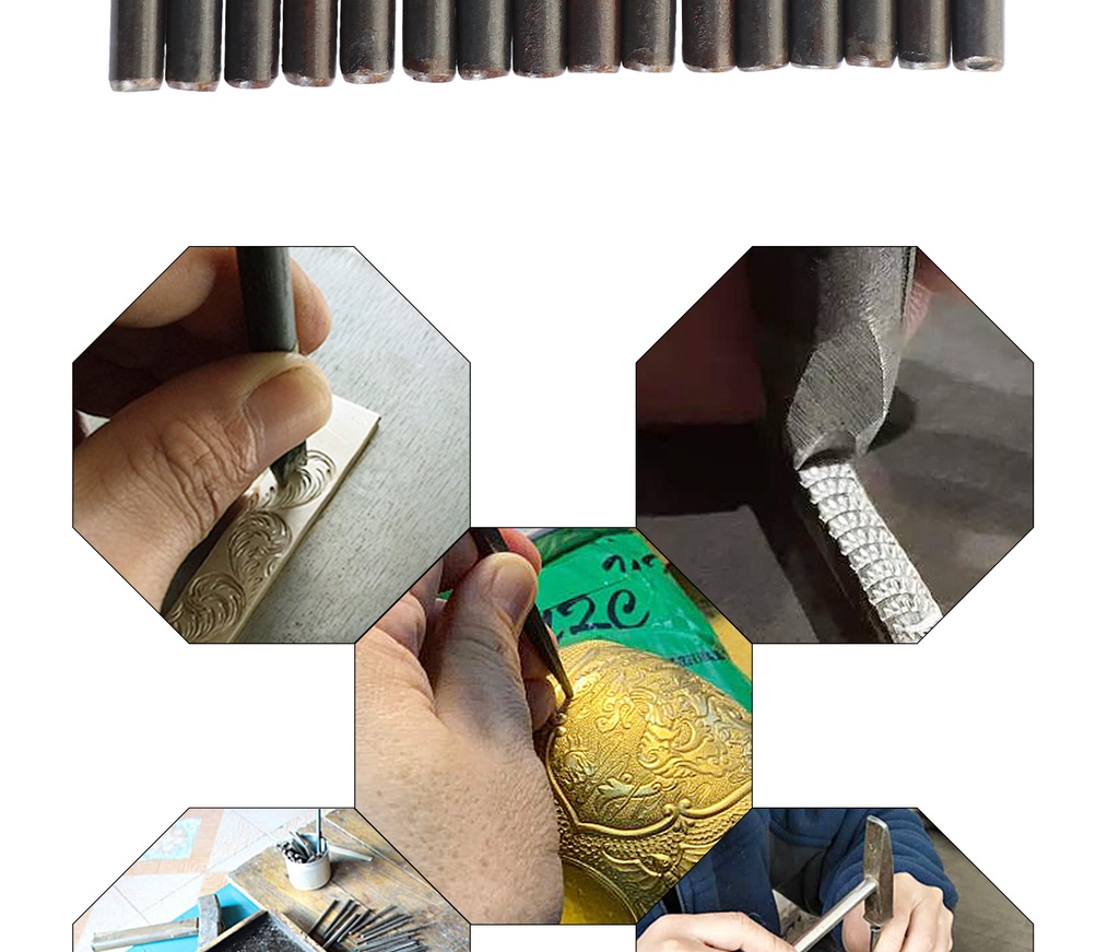 Jewellery Engraving Burin Gold Flower Anvil Burin Knife 20pcs Set Burin ...