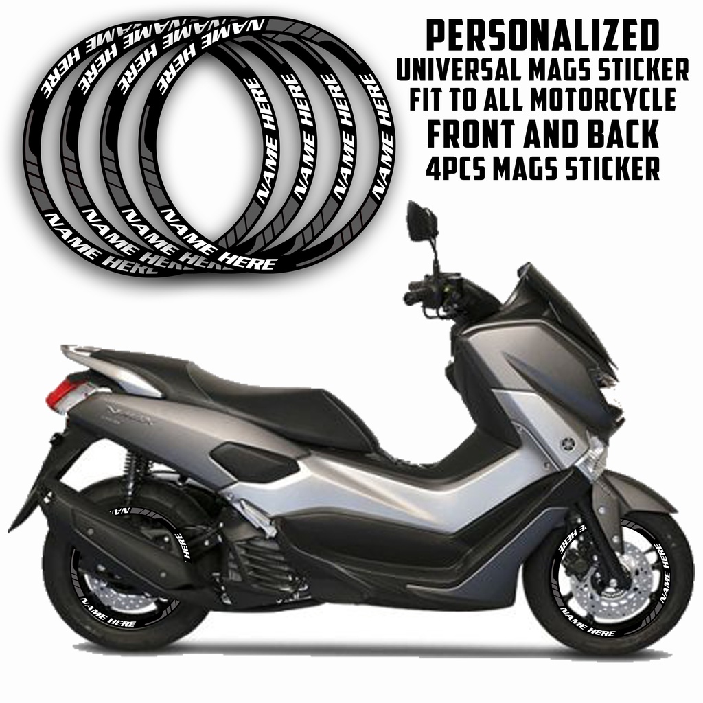 Personalized Mags Sticker | Fit to all | Adv , Nmax , Sniper , Aerox ...