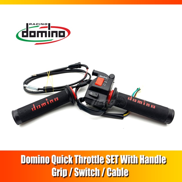Motorcycle Domino Universal Quick Throttle With Handle Grip Switch and ...