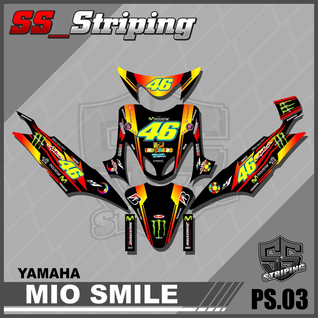 Mio SMILE FULLBODY STICKER DECAL COOL MIO FULLBODY STICKER PS.03 ...
