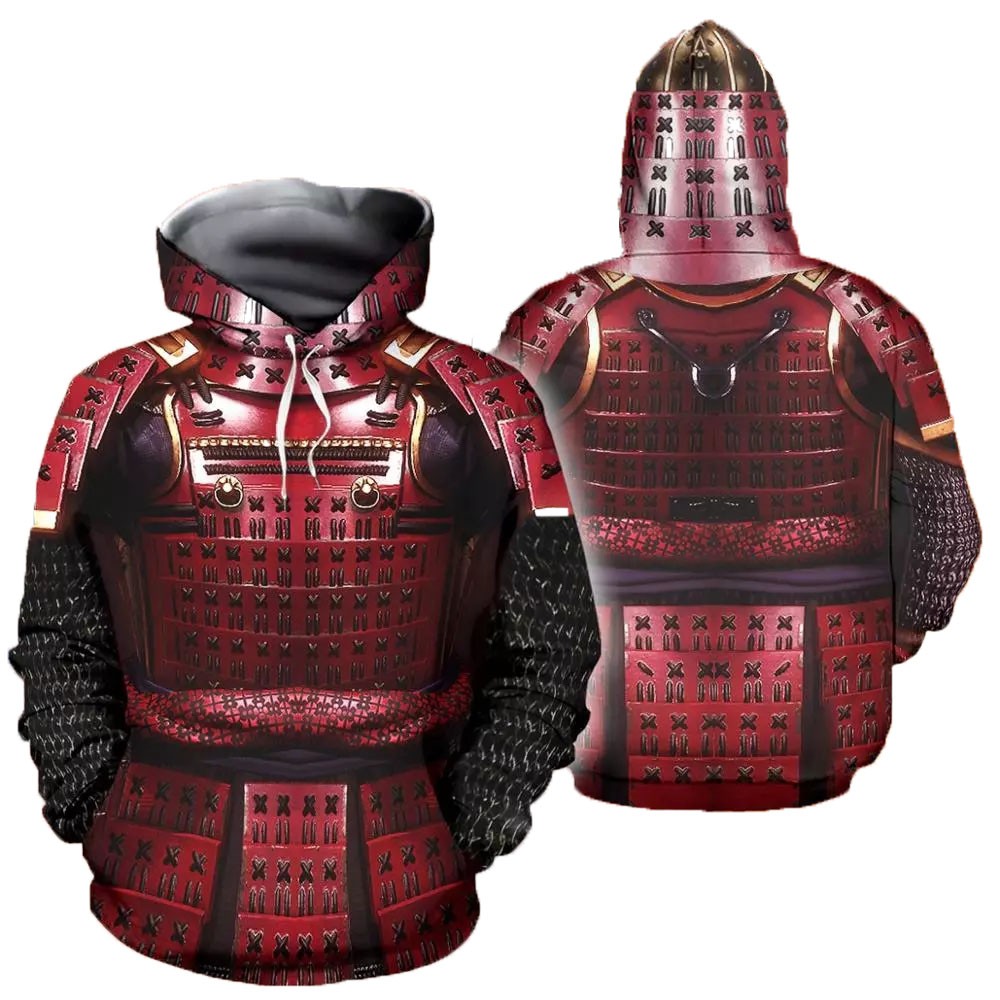 Anime Samurai Armor 3D Printed Fashion Hoodie Cosplay Hoodie | Shopee ...