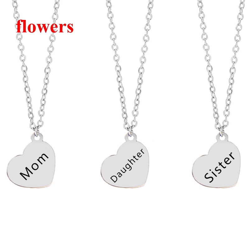 Flowers Custom Letters Heart Locket Necklace Personalized Name ...