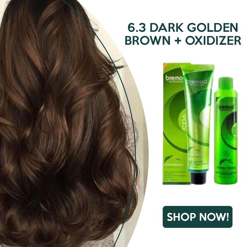 Bremod 6.3 dark golden brown plus oxidizer set | Shopee Philippines